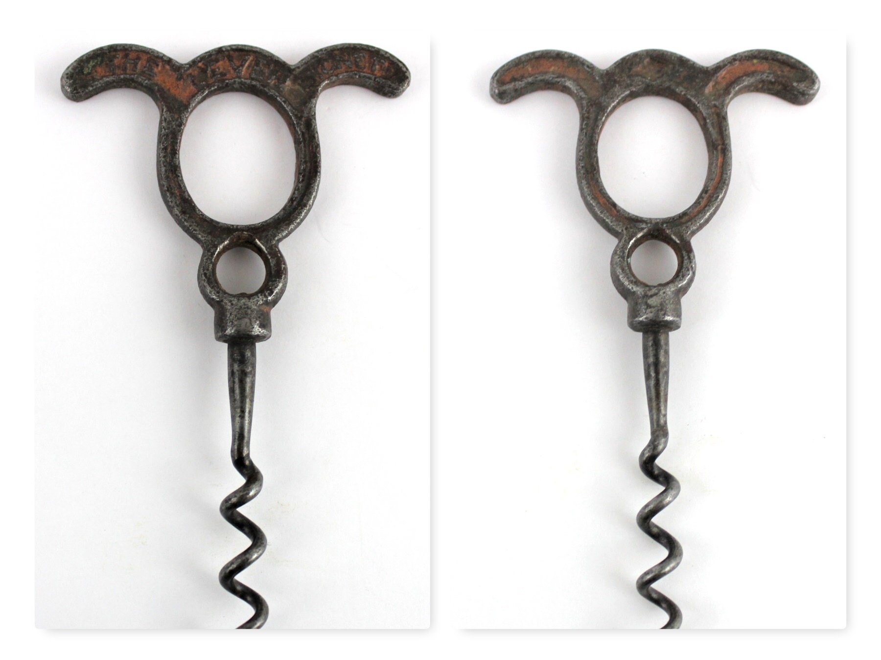 Antique Corkscrew, English 1873 Edwin Wolverson Single Lever Corkscrew ...