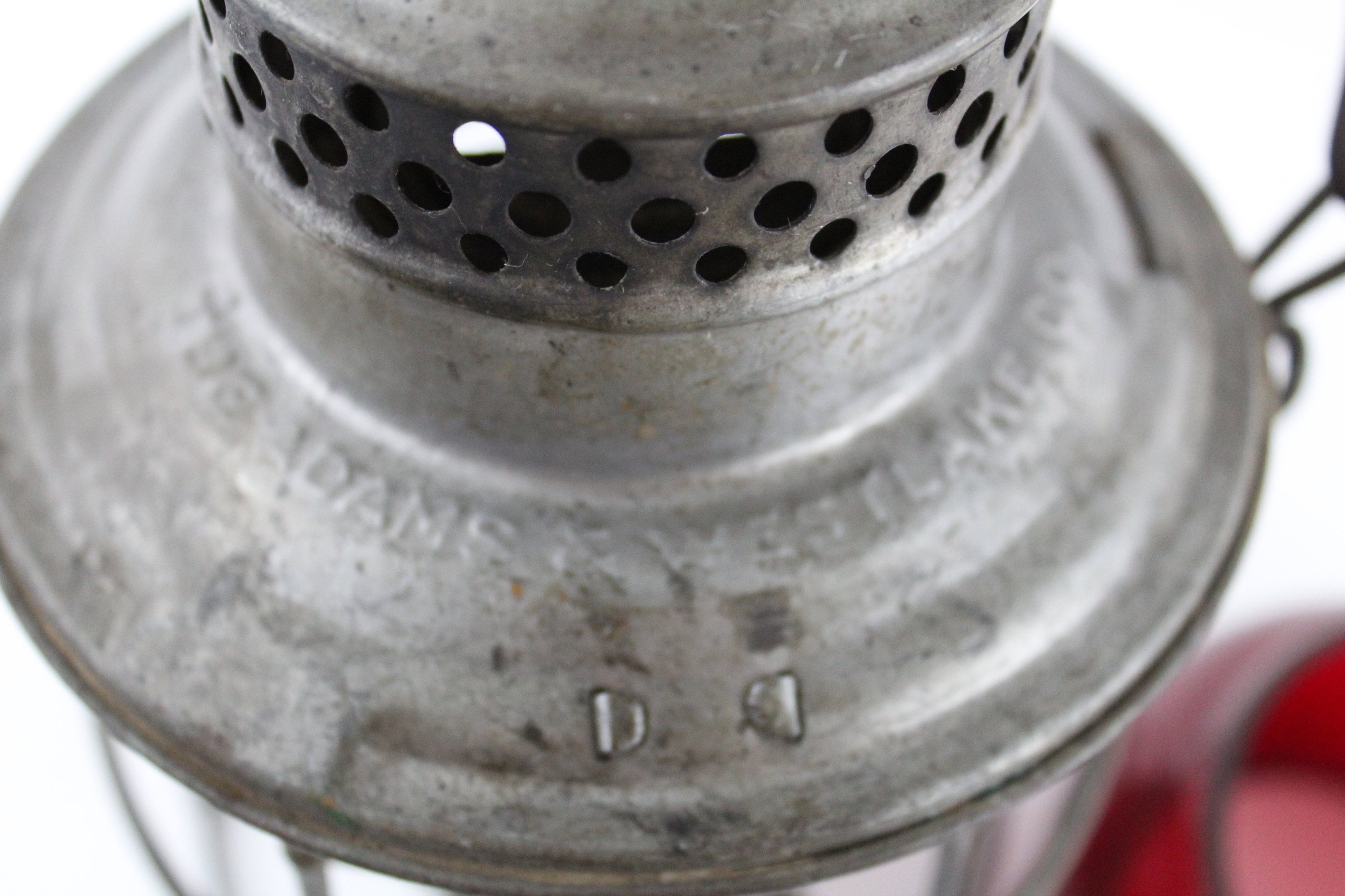 1920s Adams Westlake Red Globe Railroad Lantern. Made for C. M. St. P ...