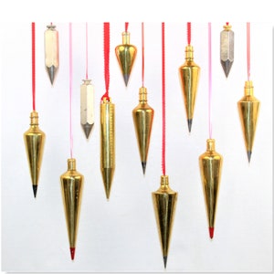 Antique Plumb Bob Collection, Plumb Bobs, Industrial Christmas Decor - Etsy