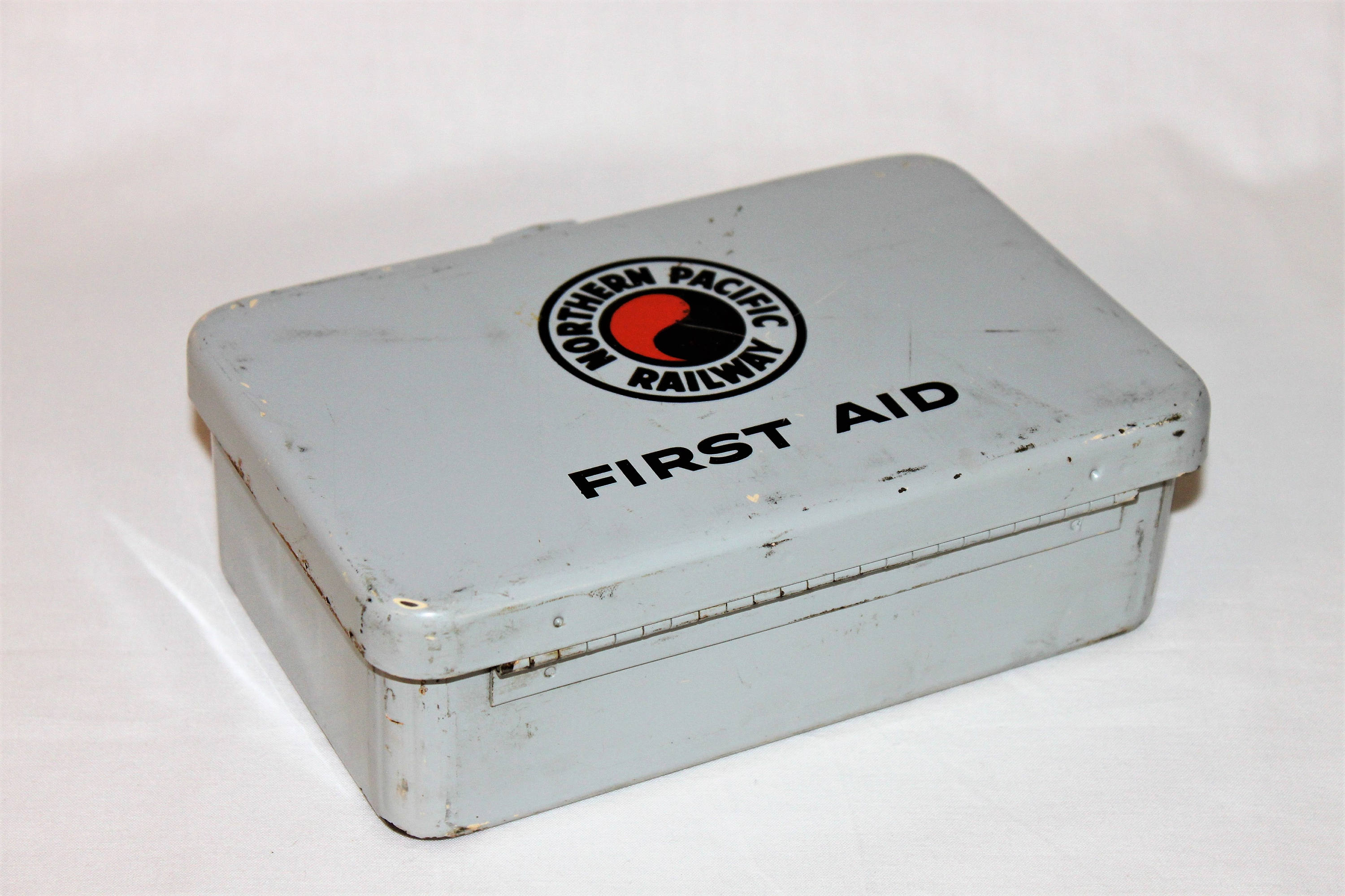 Vintage 1968 Northern Pacific Railway First Aid Case