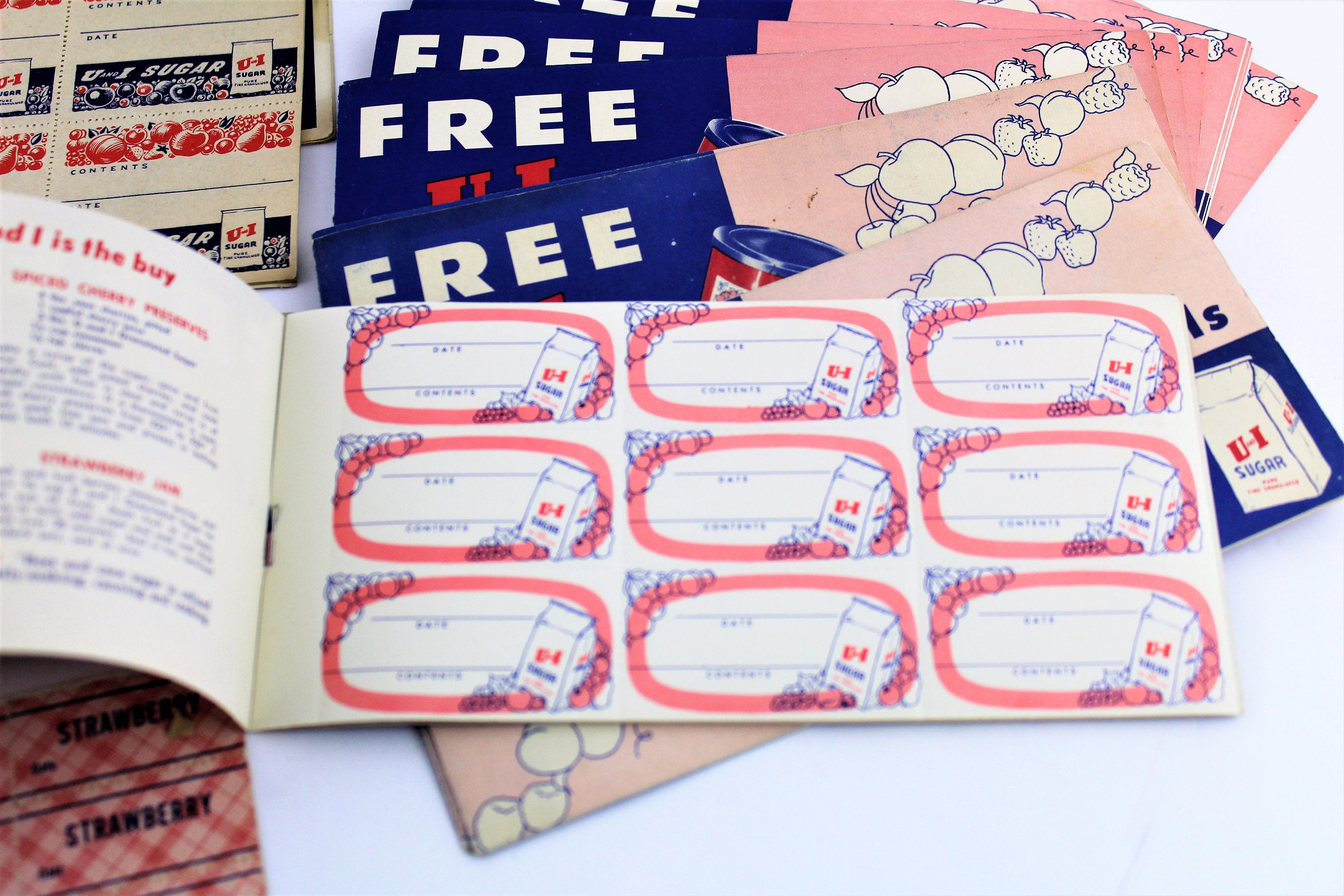 Vintage Collection of 21 Booklets of Adorable Canning Jar Labels for ...