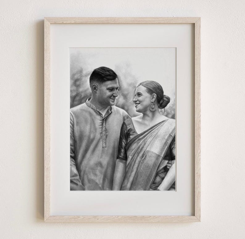 Buy Custom Realistic Hand Sketch Portrait Pencil Drawing, Photo to Art ...