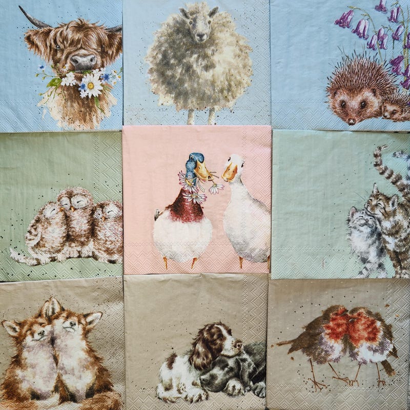 Paper Napkins for Decoupage - Etsy UK