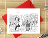 Canoodle Doodles No. 64 Vineyard // Romantic Valentine's - Etsy