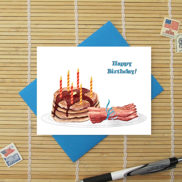 Funny Bacon Card - Etsy