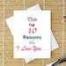 Top 10 Reasons Why I Love You - Birthday, Valentine, Anniversary ...