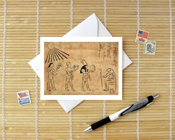 Ancient Egypt Birthday Party Card / Happy Birthday on the Nile | Etsy UK