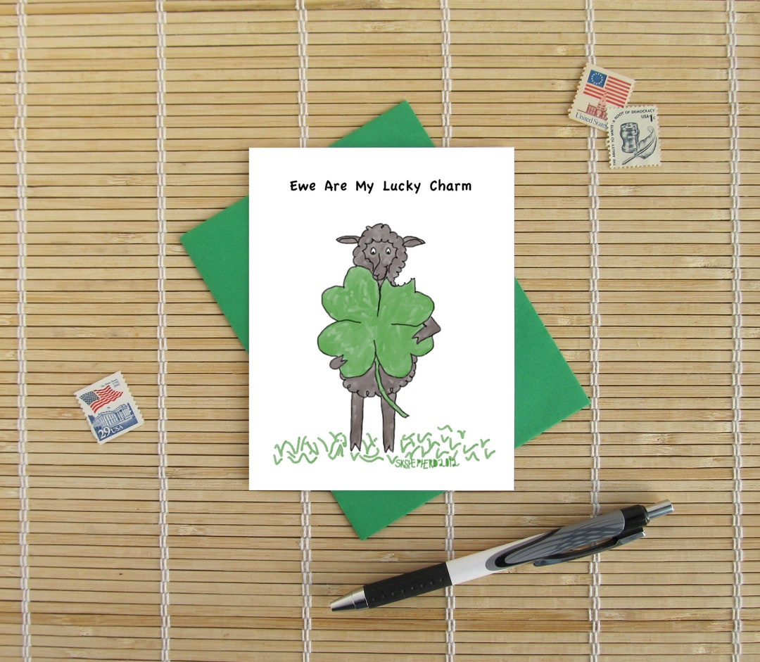 Nori's Critters No. 27 Sheep Eating Four Leaf Clover | St Patrick's Day ...