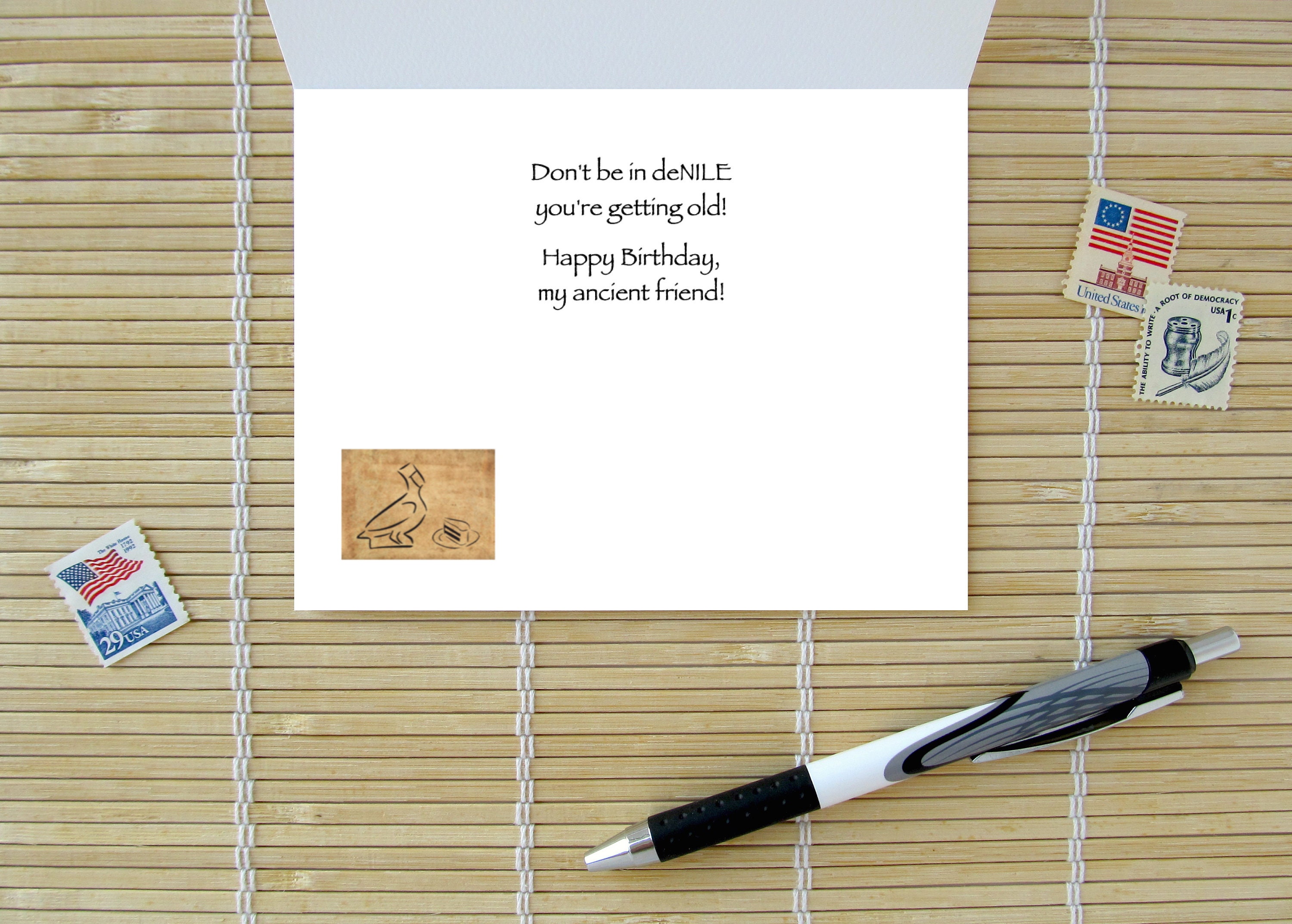 Ancient Egypt Birthday Party Card / Happy Birthday on the Nile - Etsy UK