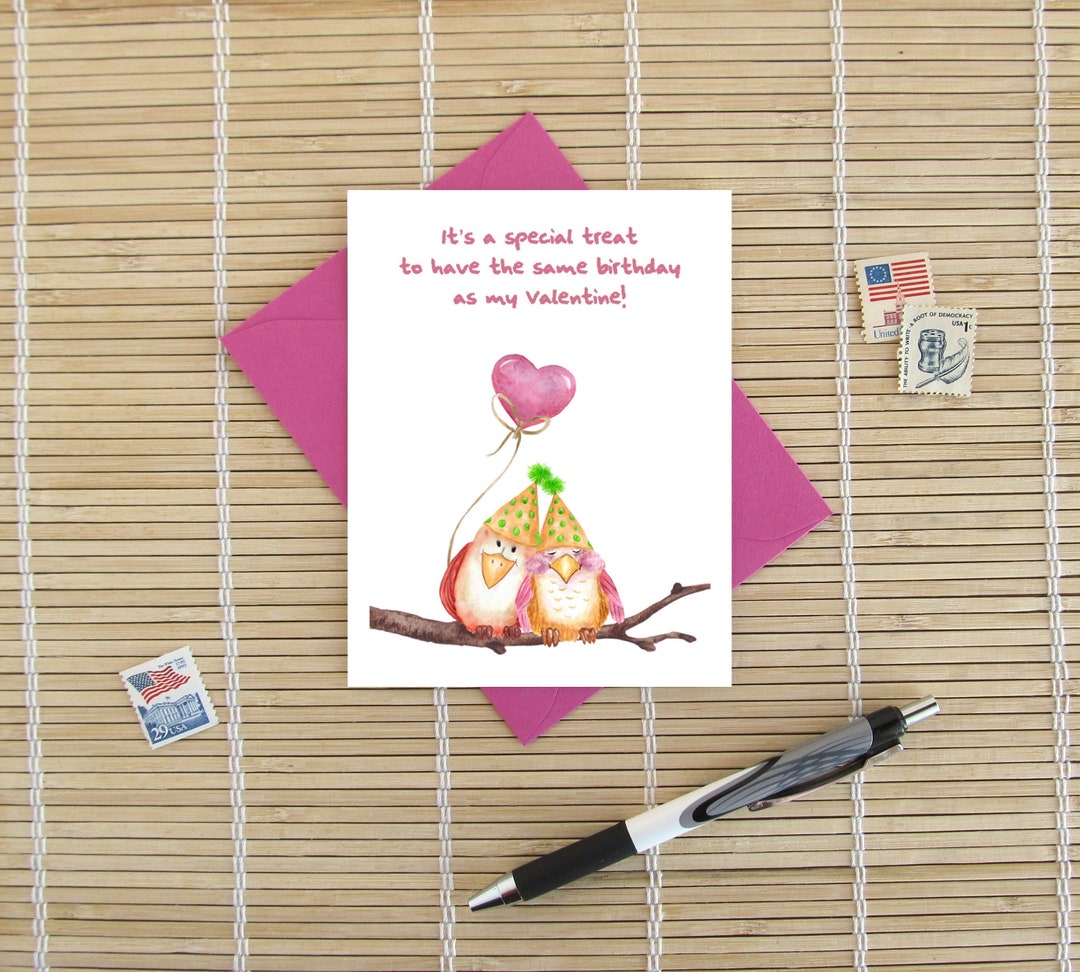 Same Day Birthday Card - It's A Treat Sharing A Birthday With My ...