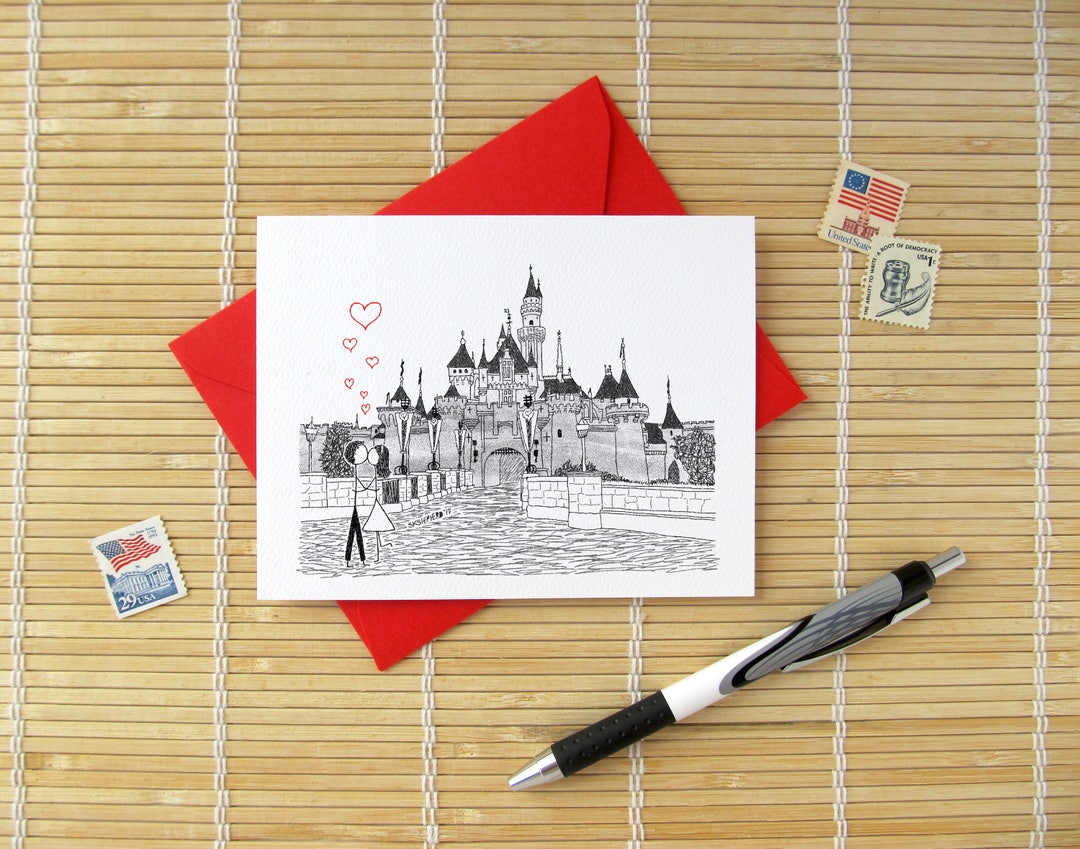 Canoodle Doodles No. 46 - Sleeping Beauty Castle / Romantic Valentine ...