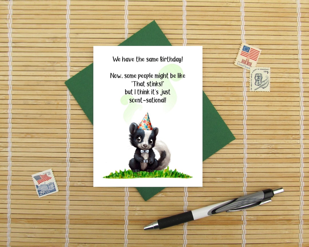 Shared Birthday Card / Sharing A Birthday With You is Scent-sational ...