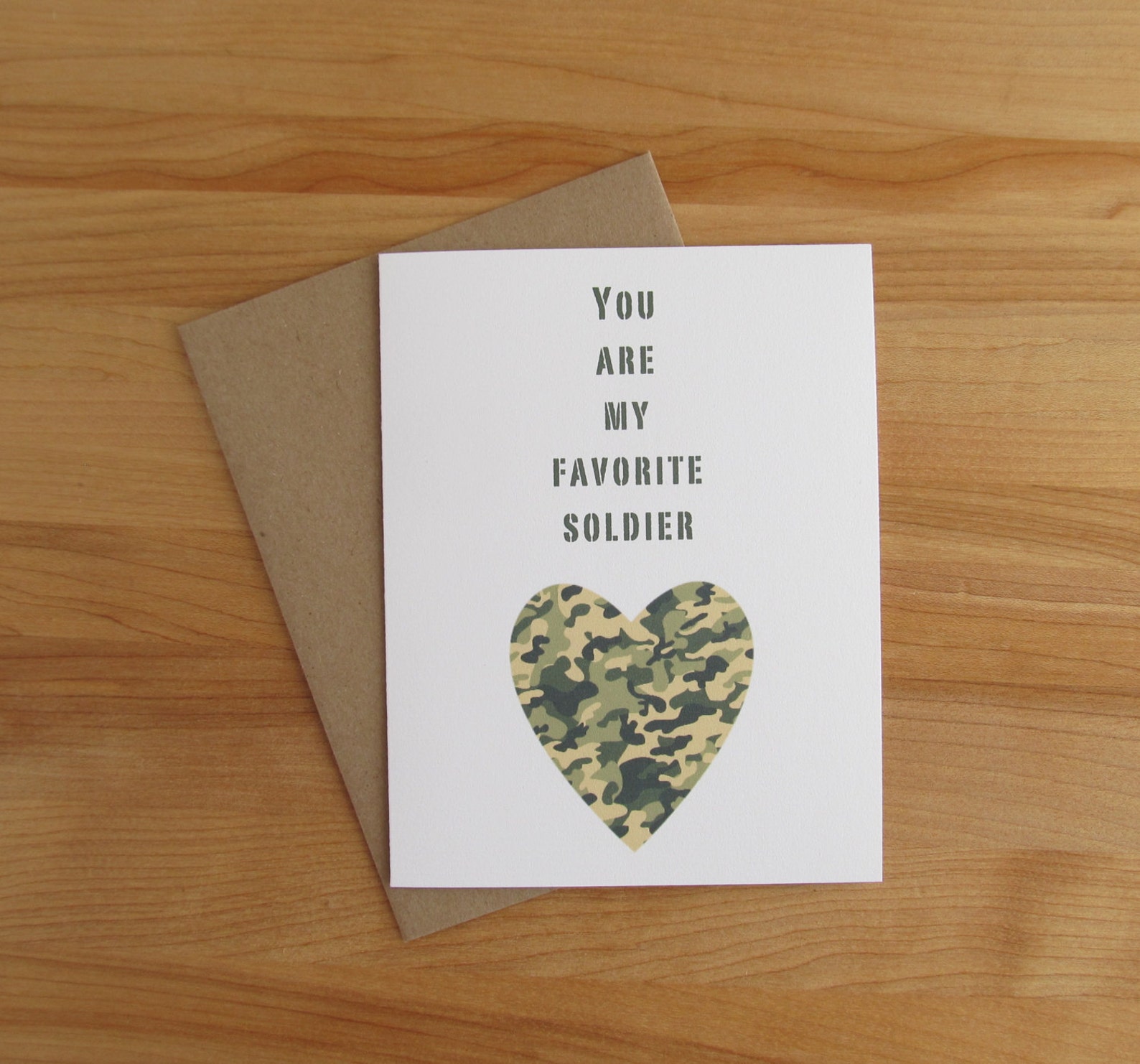 You Are My Favorite Soldier // Valentine Anniversary | Etsy