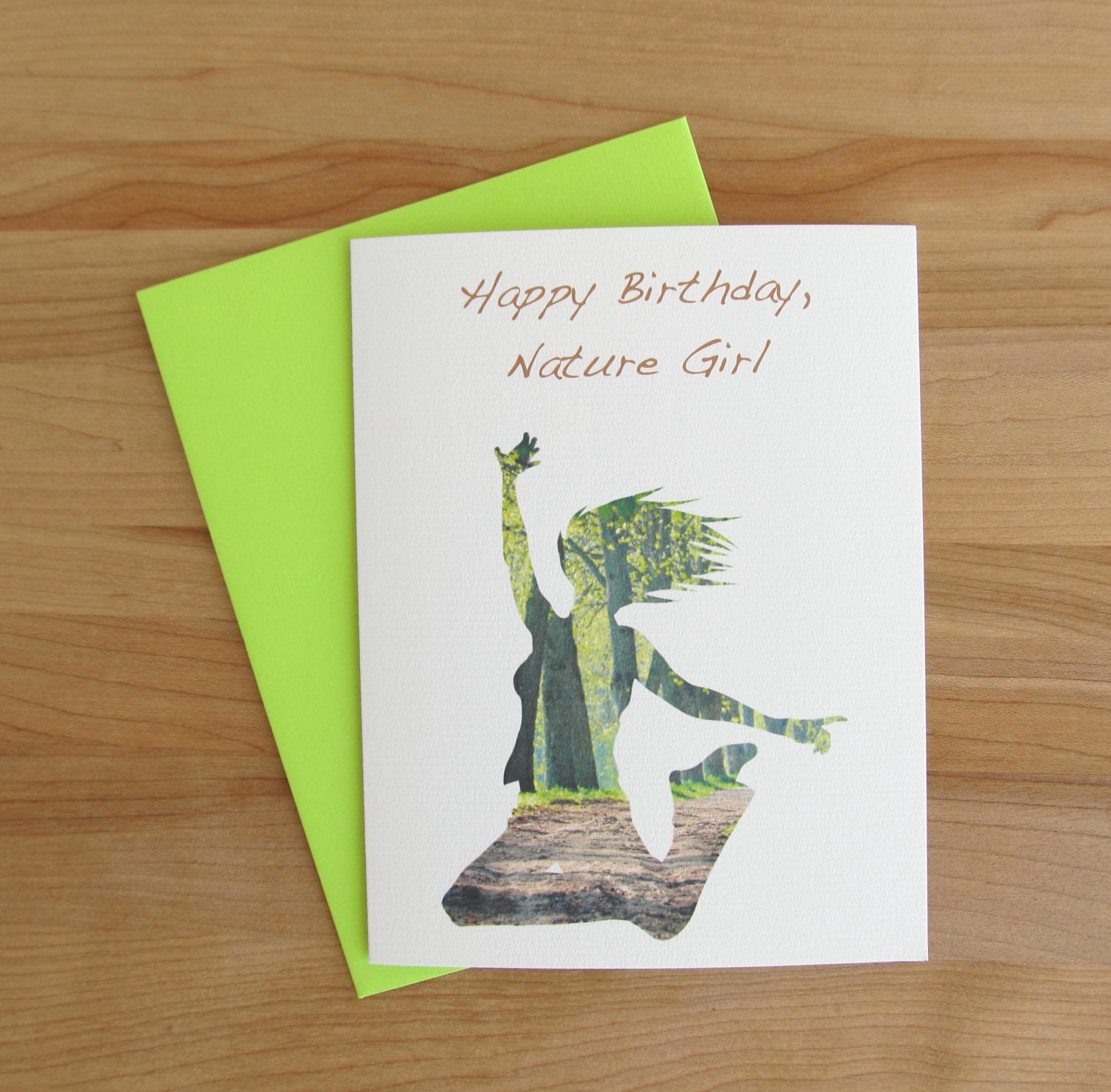 Happy Birthday Nature Girl // Nature Lover Birthday Card For | Etsy