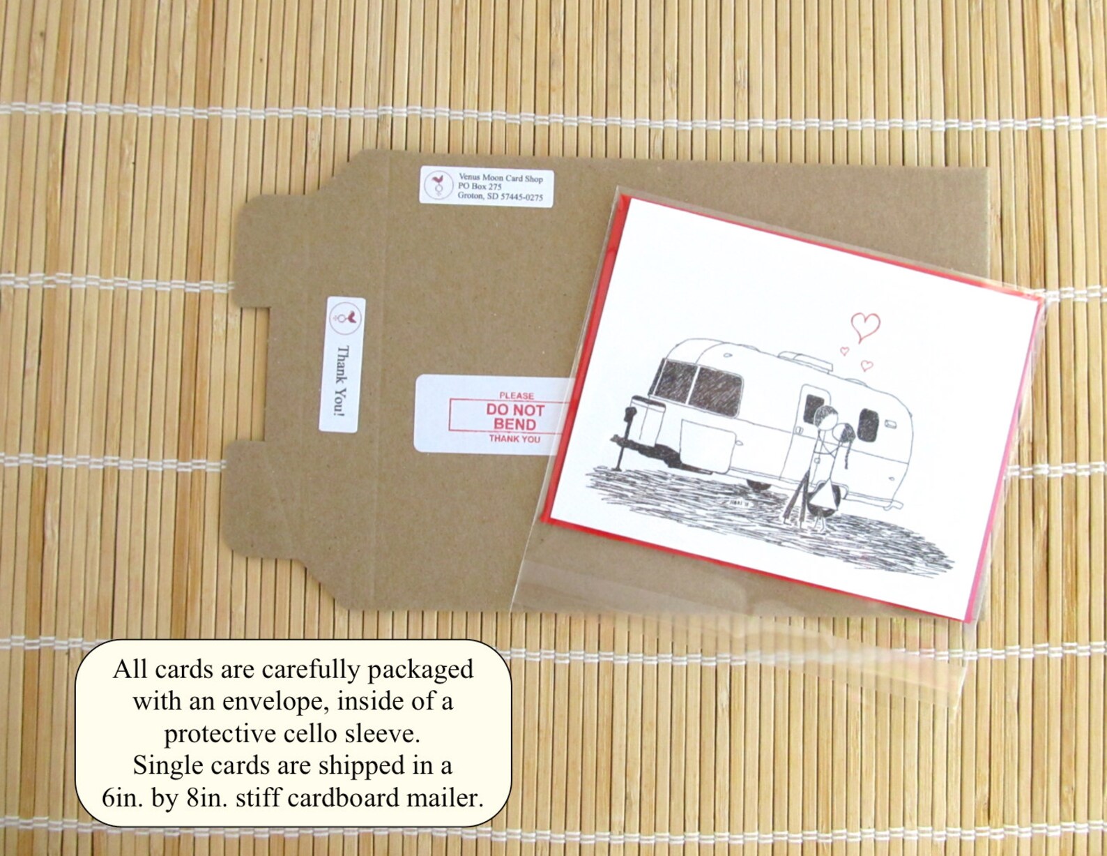 Canoodle Doodles No. 20 - Airstream and Motorcycle / Romantic Valentine ...