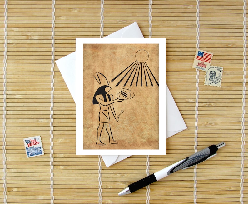 Ancient Egypt Birthday Party Card / Egyptian God Horus With - Etsy