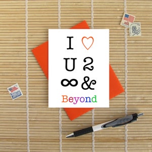 I Love You to Infinity and Beyond - Romantic Birthday, Valentine ...