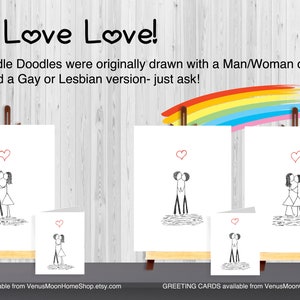 Canoodle Doodles No. 111 - New Home Kiss // Romantic Housewarming, Just ...