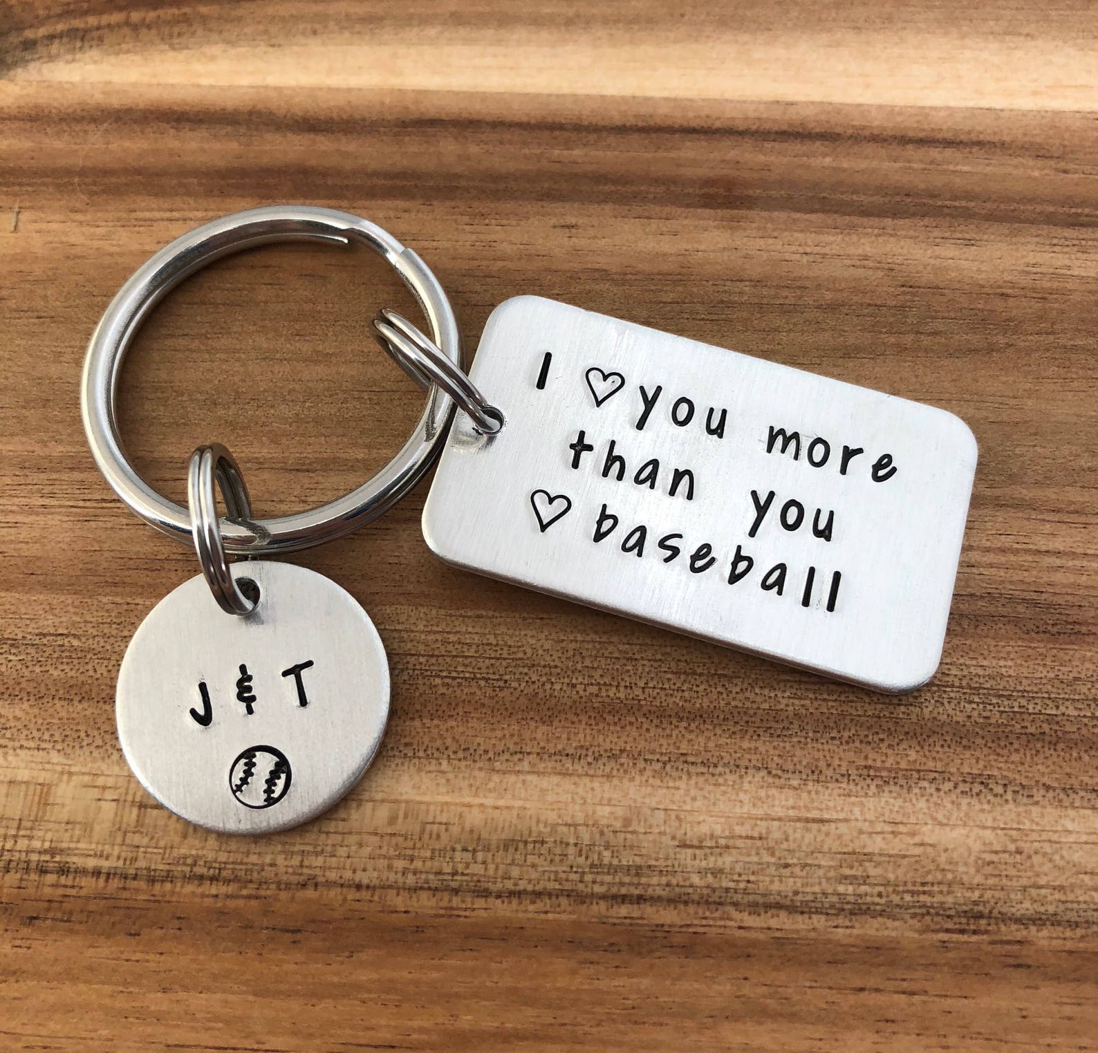 I Love You More Than You Love Baseball Personalized Hand | Etsy