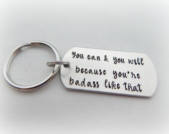 Badass keychain | Etsy