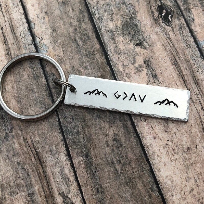 Mountain Keychain - Etsy