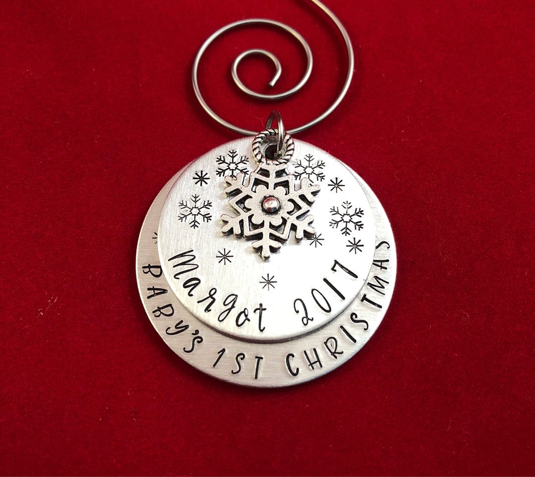 Baby's 1st Christmas Personalized Ornament - Etsy