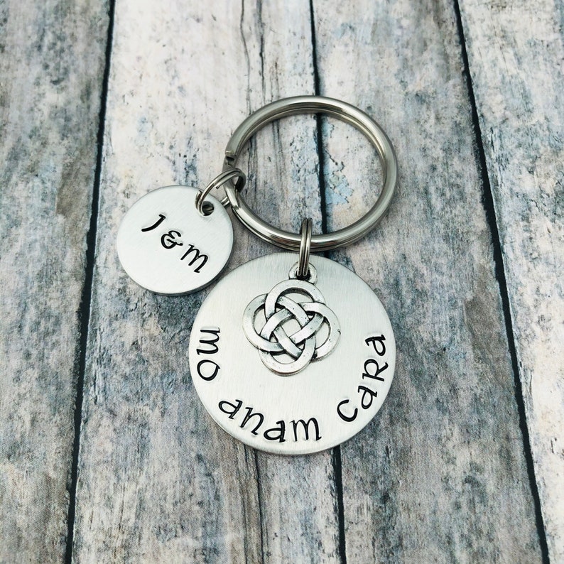 MO ANAM CARA Personalized Hand Stamped My Soulmate Keychain - Etsy