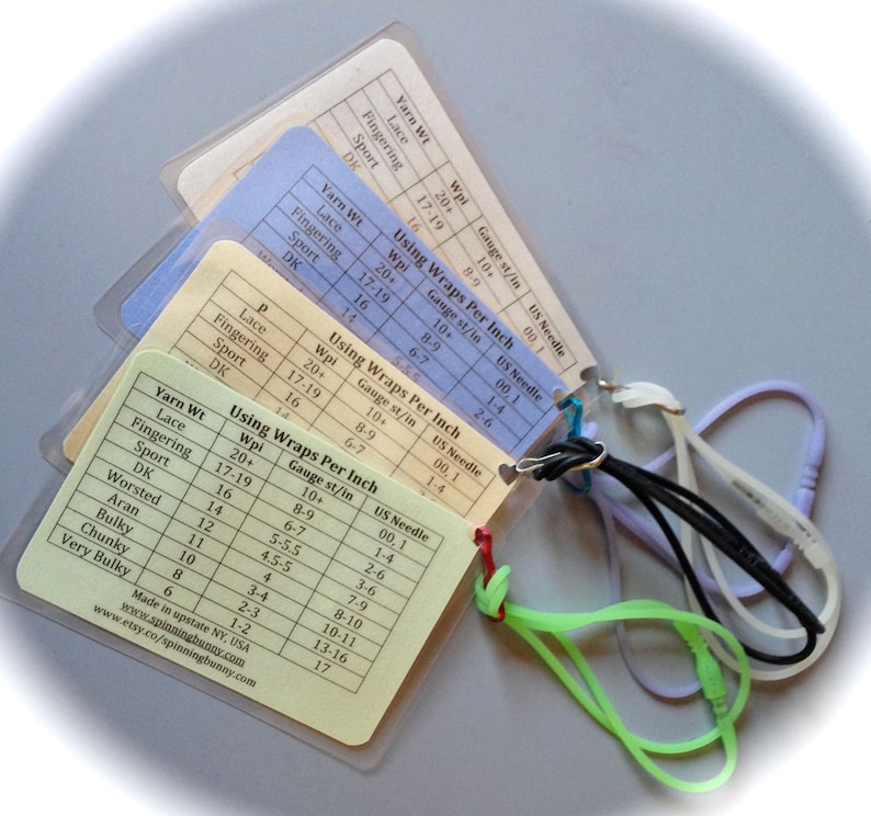 WPI Gauge Guide: Yarn Weight Tool for Spinners and Knitters - Etsy ...