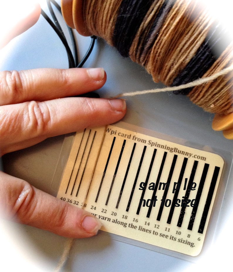 WPI Gauge Guide: Yarn Weight Tool for Spinners and Knitters - Etsy ...
