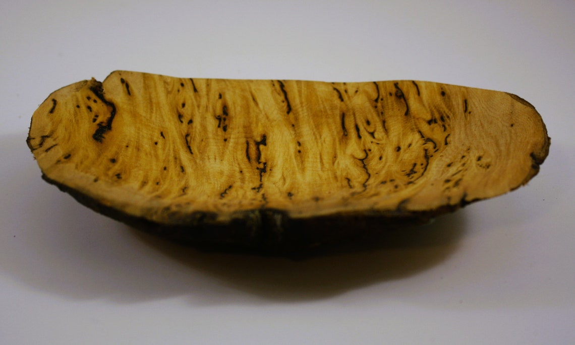 Bird's Eye Yellow Cedar Burl Bowl (#2) 7 1/2" X 5 1/4" X 1" - Etsy