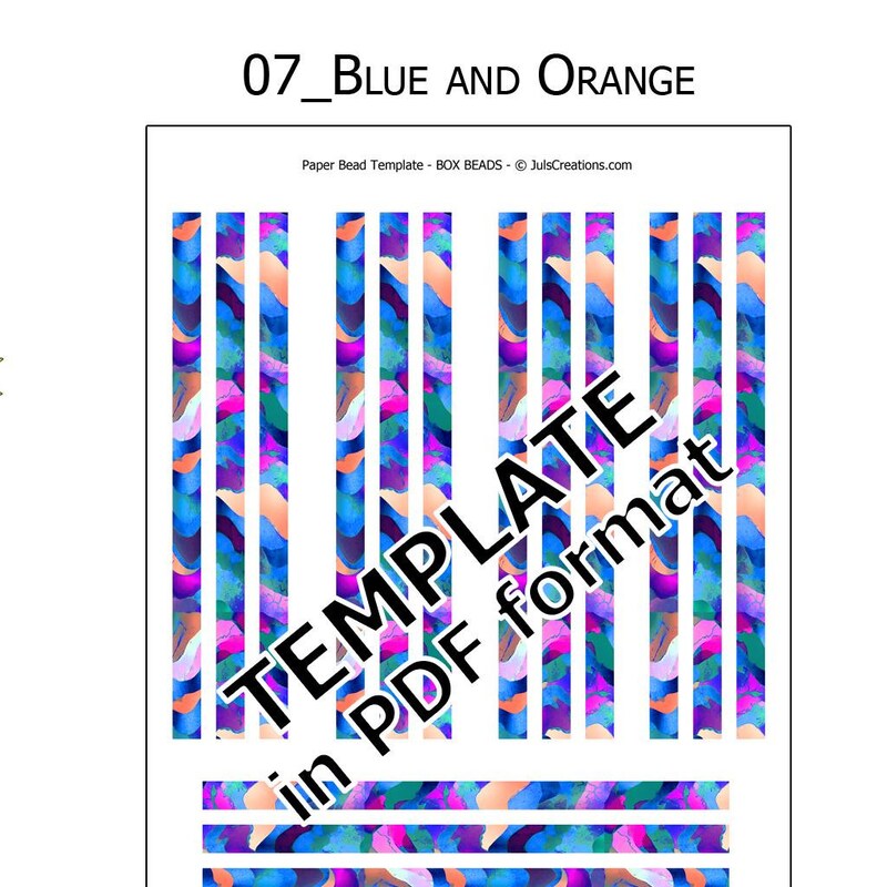 Paper Bead Template - Etsy