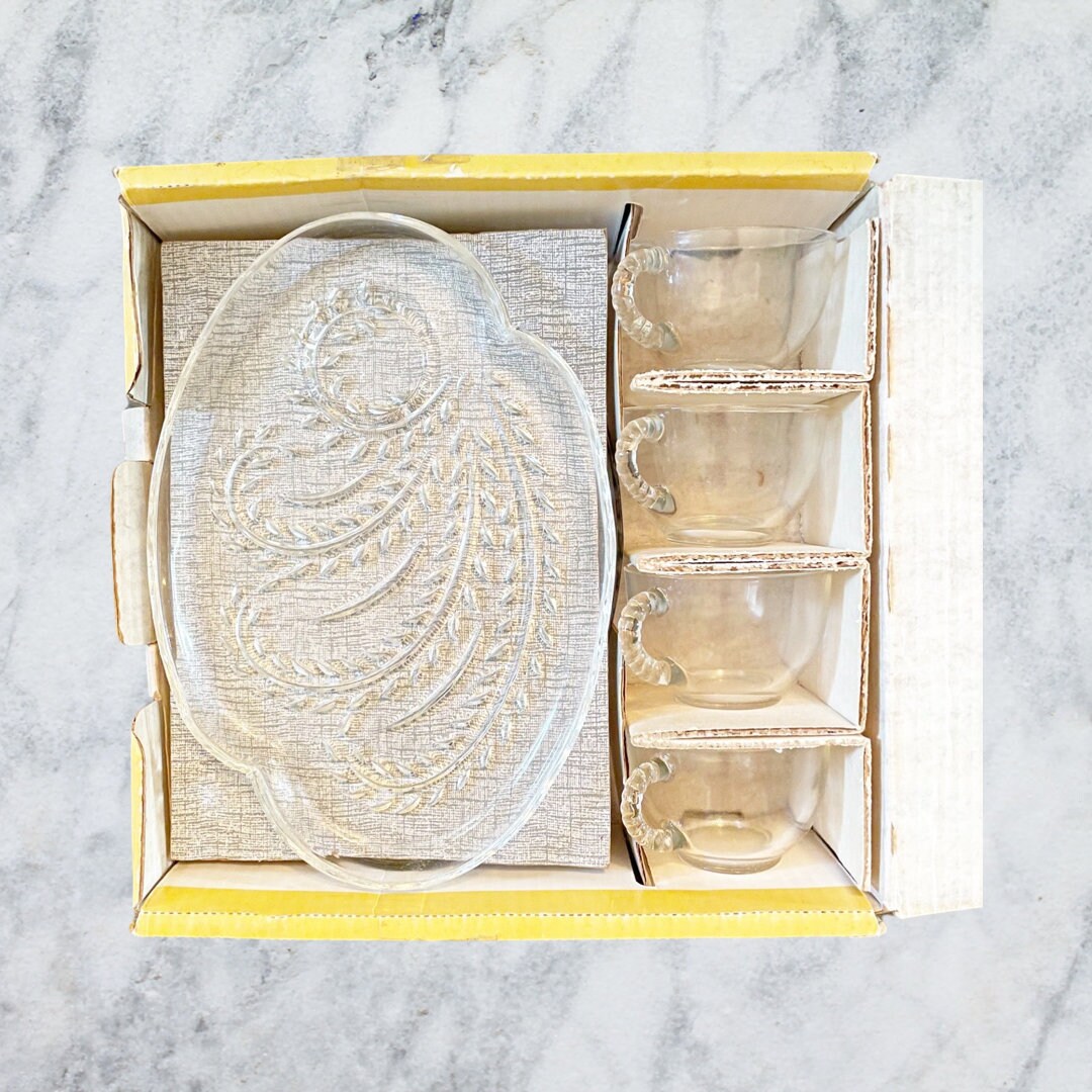 Homestead Snack Set by Federal Glass - Etsy