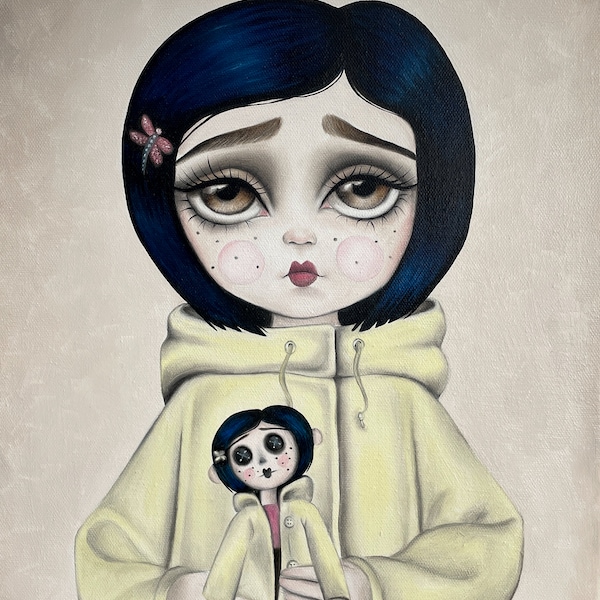 Button Eyes Doll - Etsy