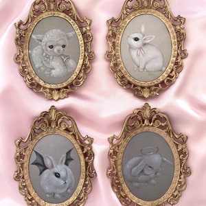 Angelcore 'angel Bunny' Coquette Room Decor, Vintage Cherub, Dollette ...