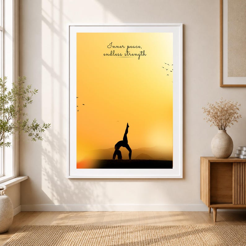 Inner Peace, Endless Strength Affirmation Poster, Affirmation Print ...