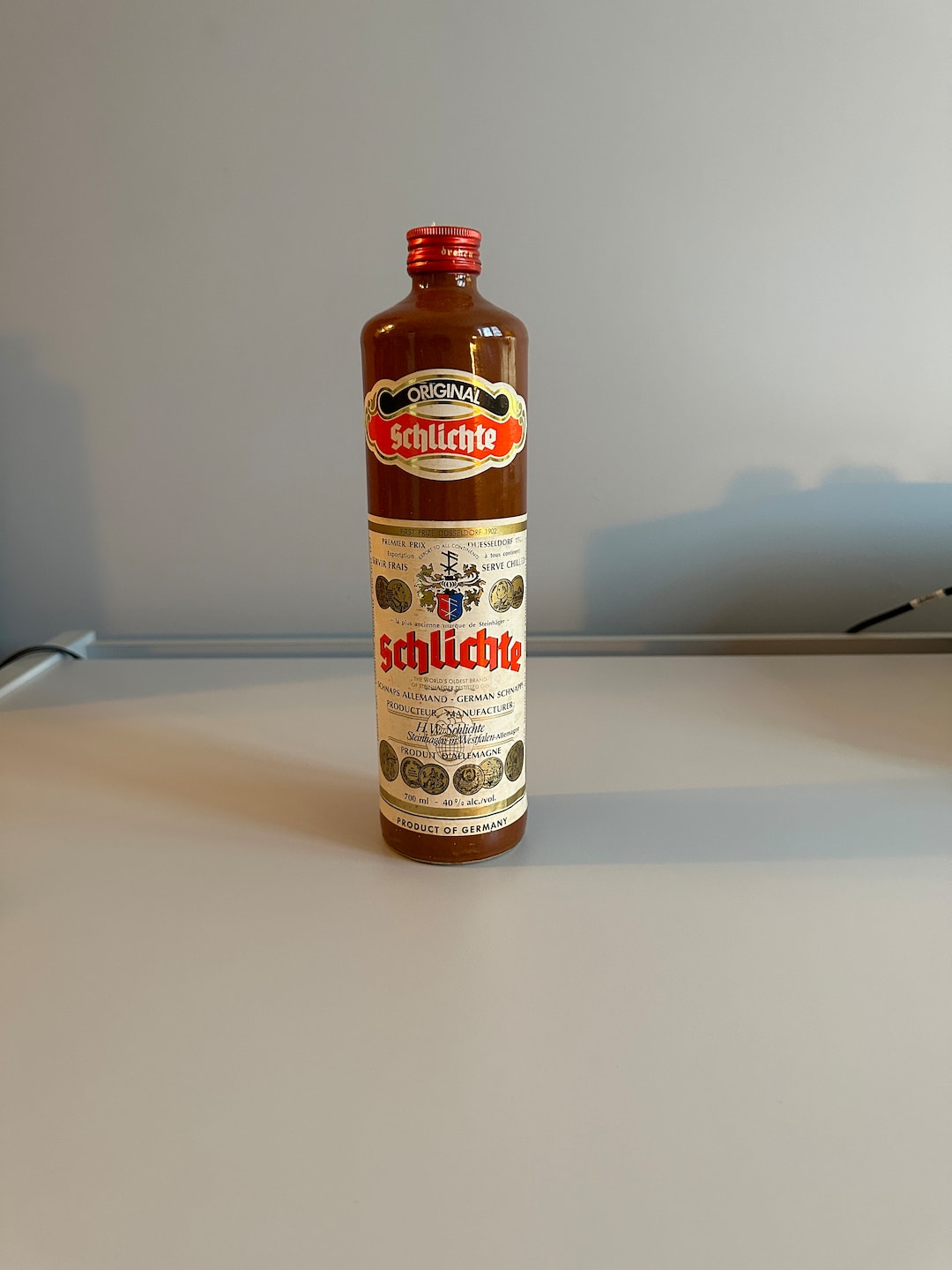 Vintage Bottle of Original Schlichte Steinhäger Schnapps From the 70s ...