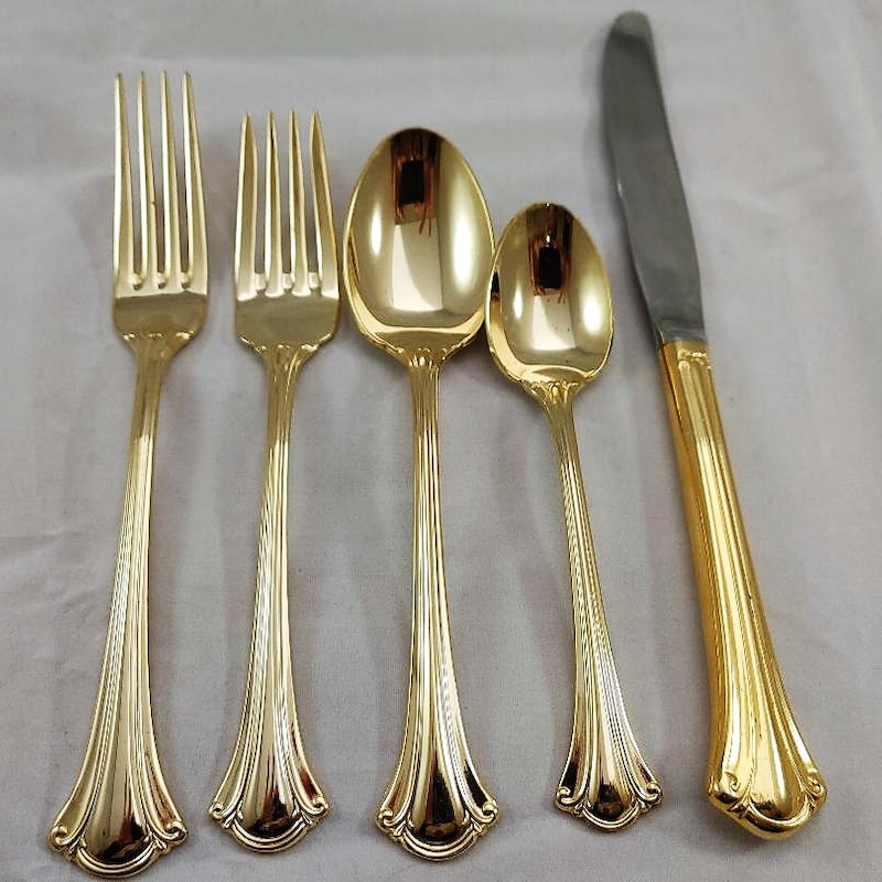 Gold and Silver Flatware - Etsy
