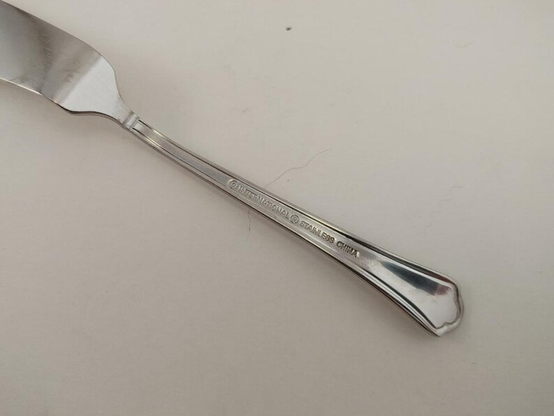 International Silver Stainless Steel Flatware Set...capri Frost Pattern ...