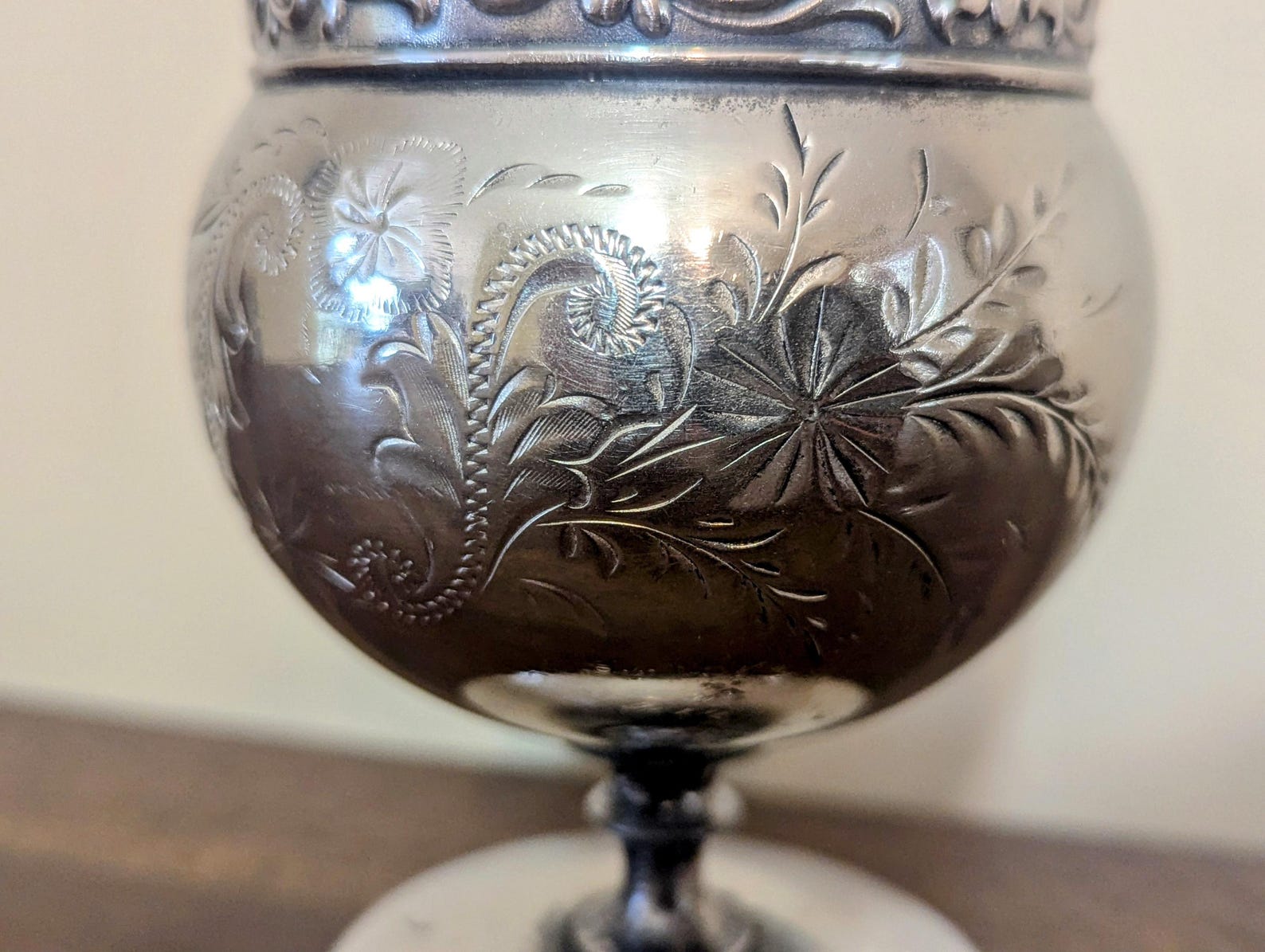 E G Webster Antique Silver Plate Goblet - Etsy