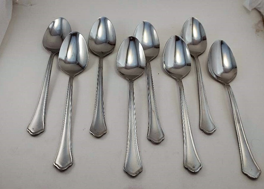 International Silver Stainless Steel Flatware Set...capri Frost Pattern ...