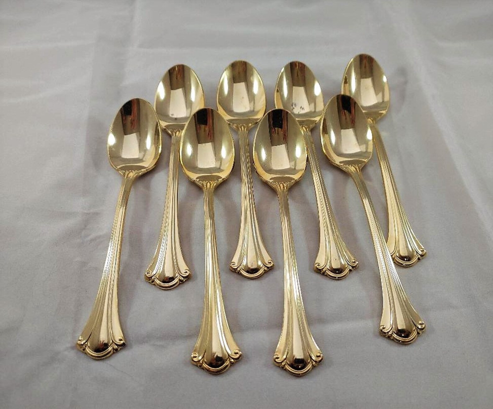 International Silver Deep Silver Gold Electroplate Flatware...golden ...