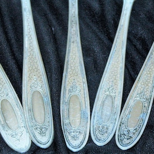 Vintage Monroe Silver Plate Flatware in the Vassar Pattern...forks ...