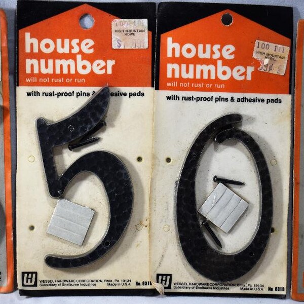 Colonial House Numbers - Etsy