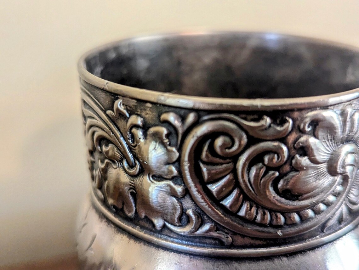E G Webster Antique Silver Plate Goblet - Etsy