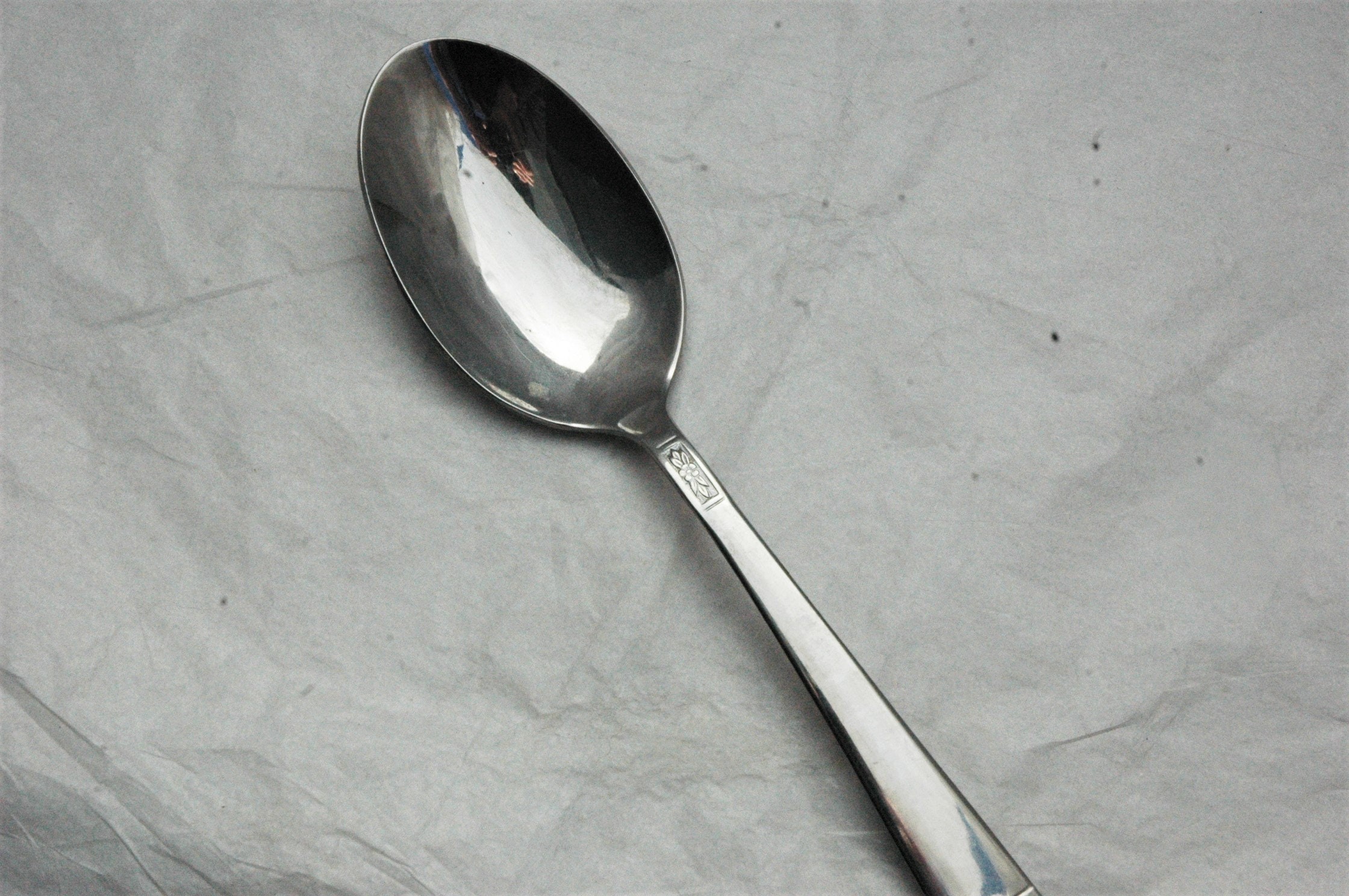 Vintage Imperial Stainless Steel Serving Spoon...marita Pattern...mid ...