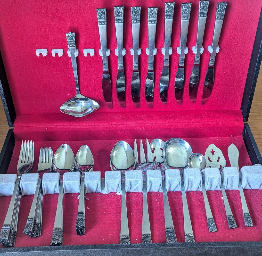 Hull Stainless Steel Flatware Replacement Pieces...danish Queen Pattern ...