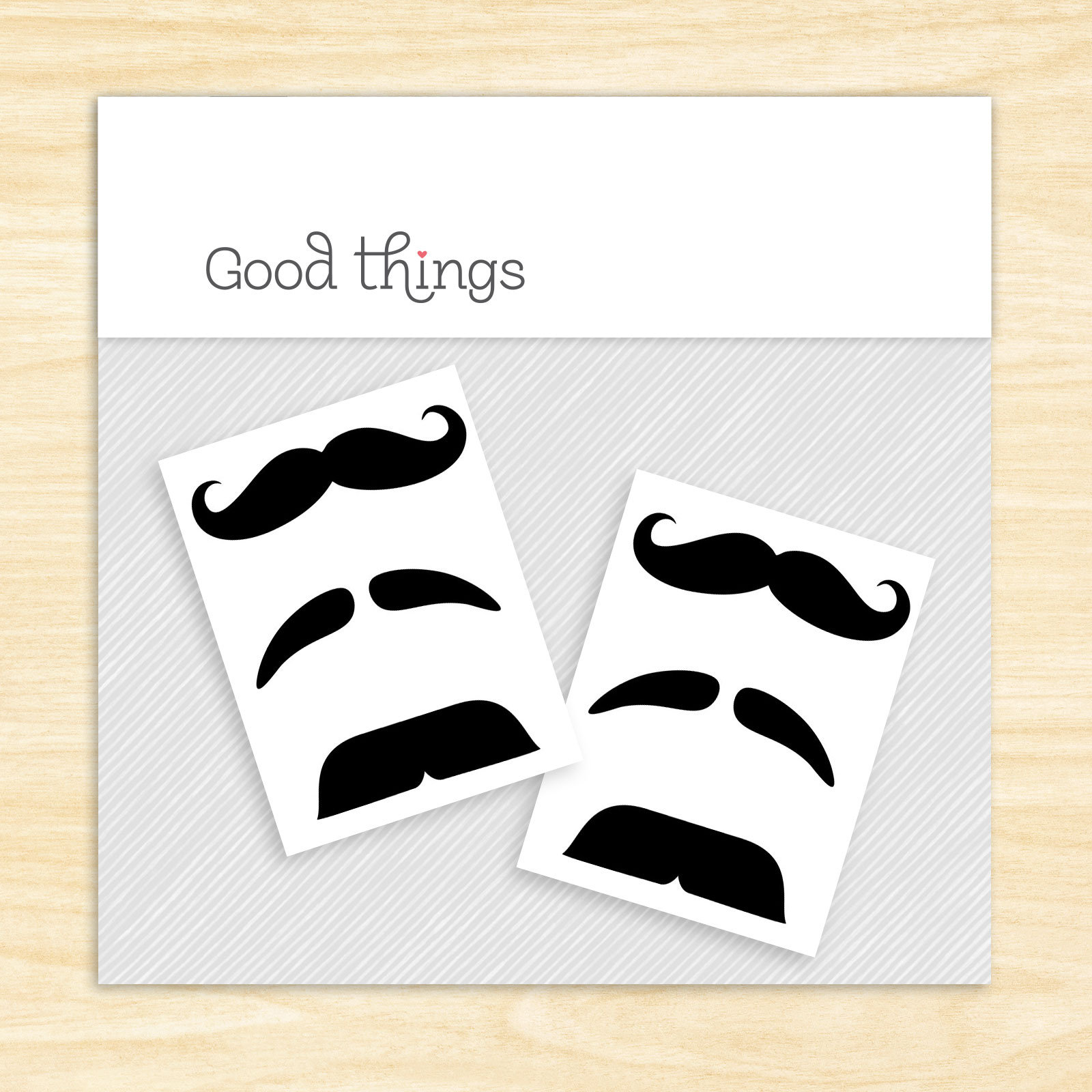 Assorted Finger Mustache Temporary Tattoos – 6-pack of Funny Fake ...