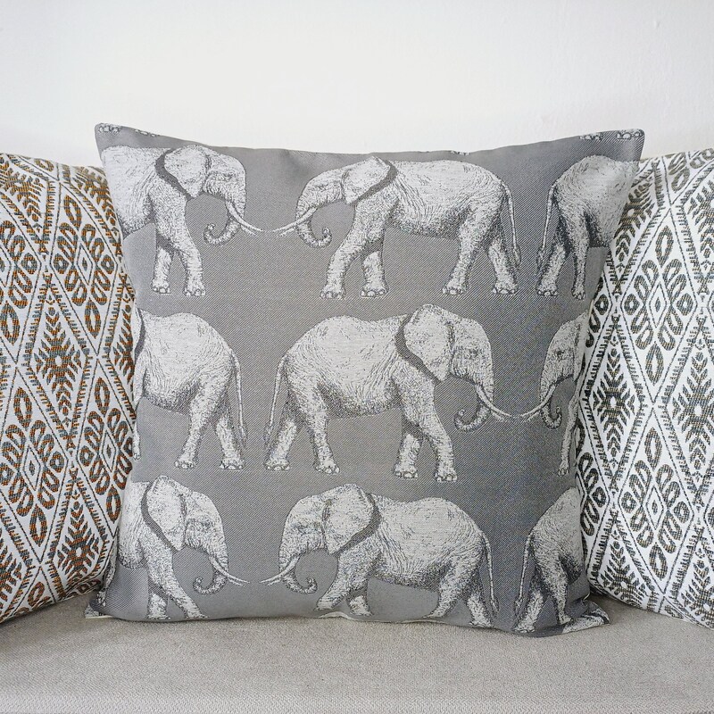 Elephant Cushion - Etsy UK