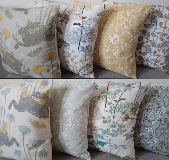 Cushions/covers Handmade in Springtime March Hare Fabrics - Etsy