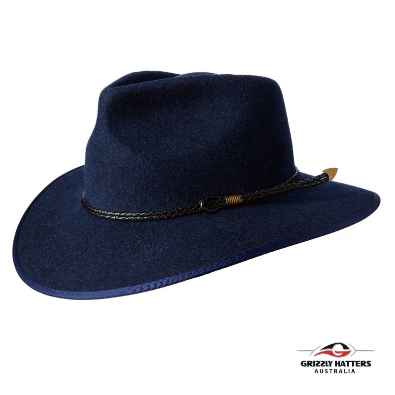 THE WELLINGTON Wide Brim Fedora Hat Made From Australian Merino Wool in ...